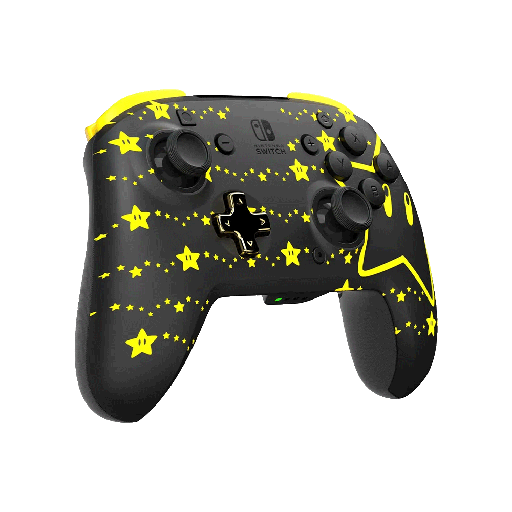 Control Inalambrico PDP Nintendo Switch Rematch Glow Super Star Negro