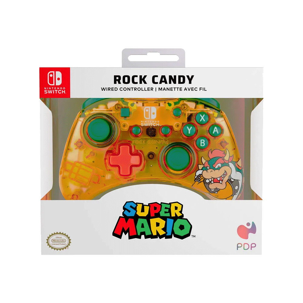 Control Cableado PDP Nintendo Switch Rock Candy Browser Amarillo